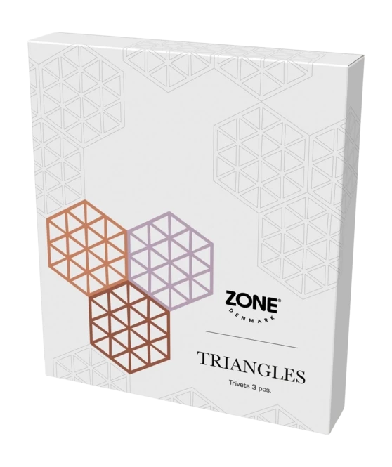 Zone Denmark Triangles kookpotonderzetters set van 3 | Oosterlinck Home
